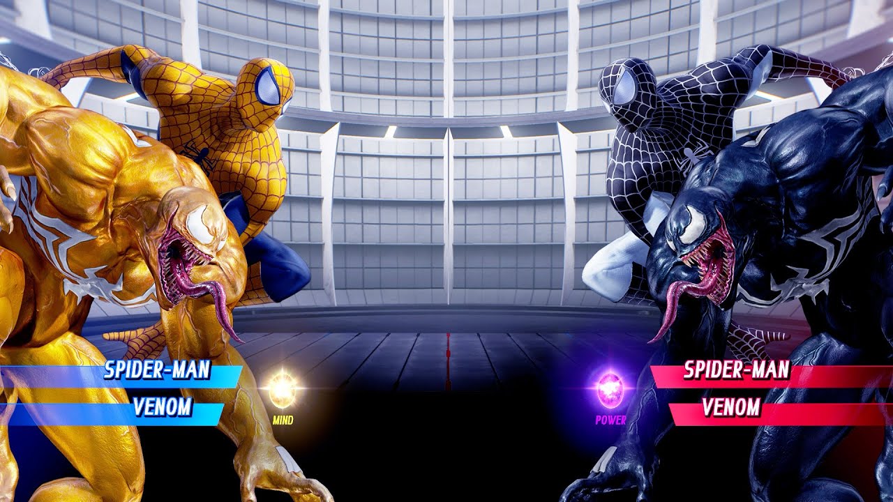 Spiderman & Venom vs Spiderman & Venom (Very Hard) - Marvel vs Capcom ...