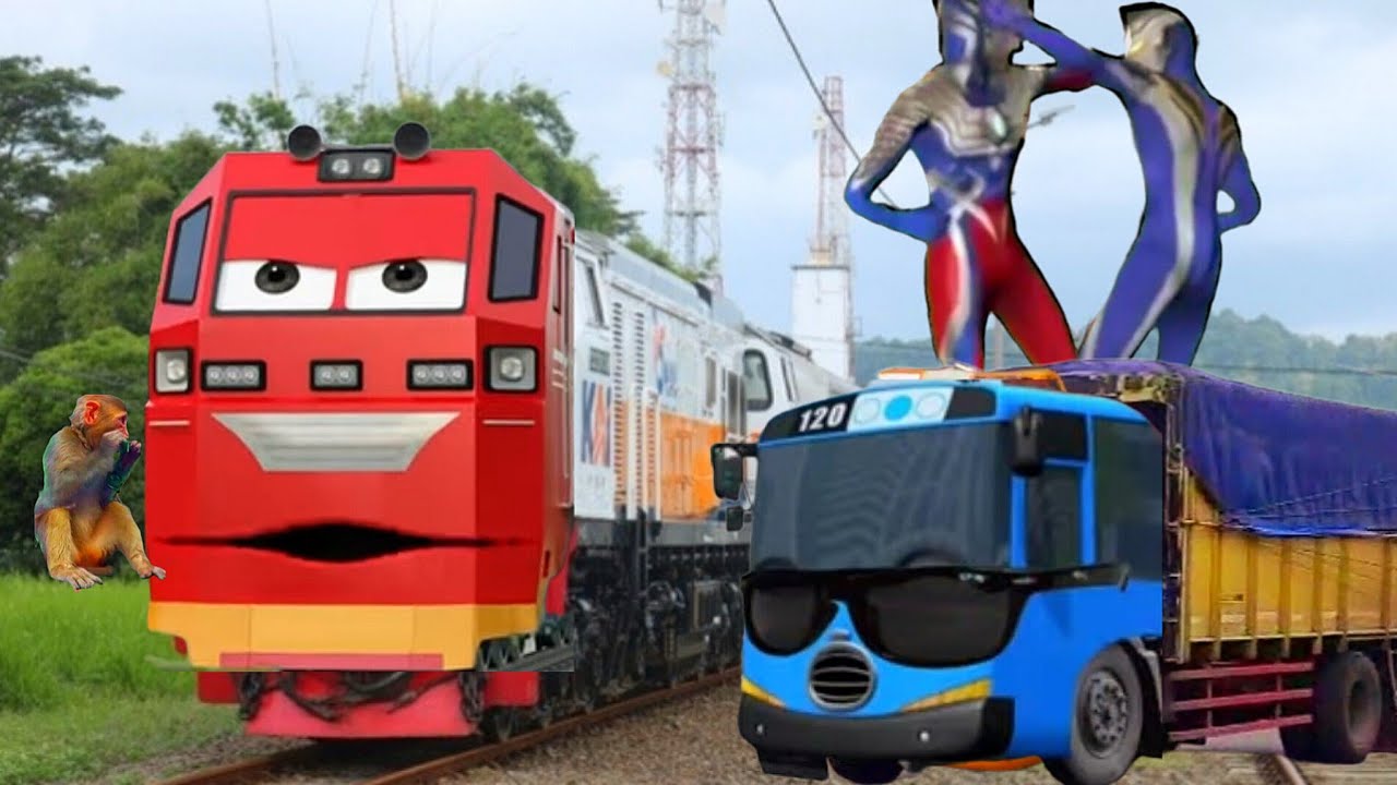 Kereta Api Babarandek Dunia Loko, Truk Oleng Dan Bus Telolet Mirip Tayo ...