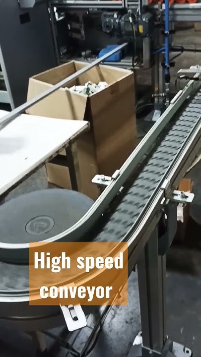 high speed conveyor - YouTube