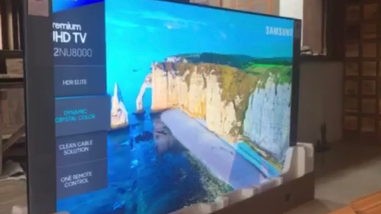 Samsung 82 - inch UHD TV (Unboxing and Installation) - YouTube