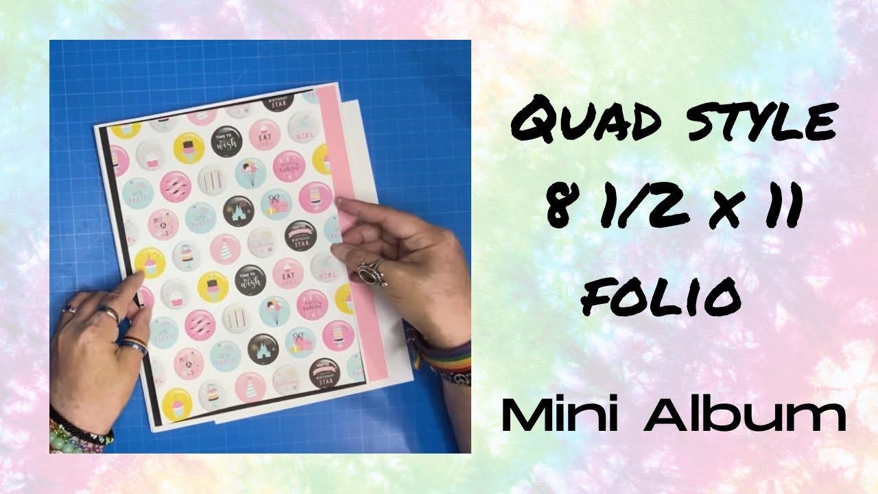 Quad Folio Mini Album • Magical Birthday Themed • - YouTube
