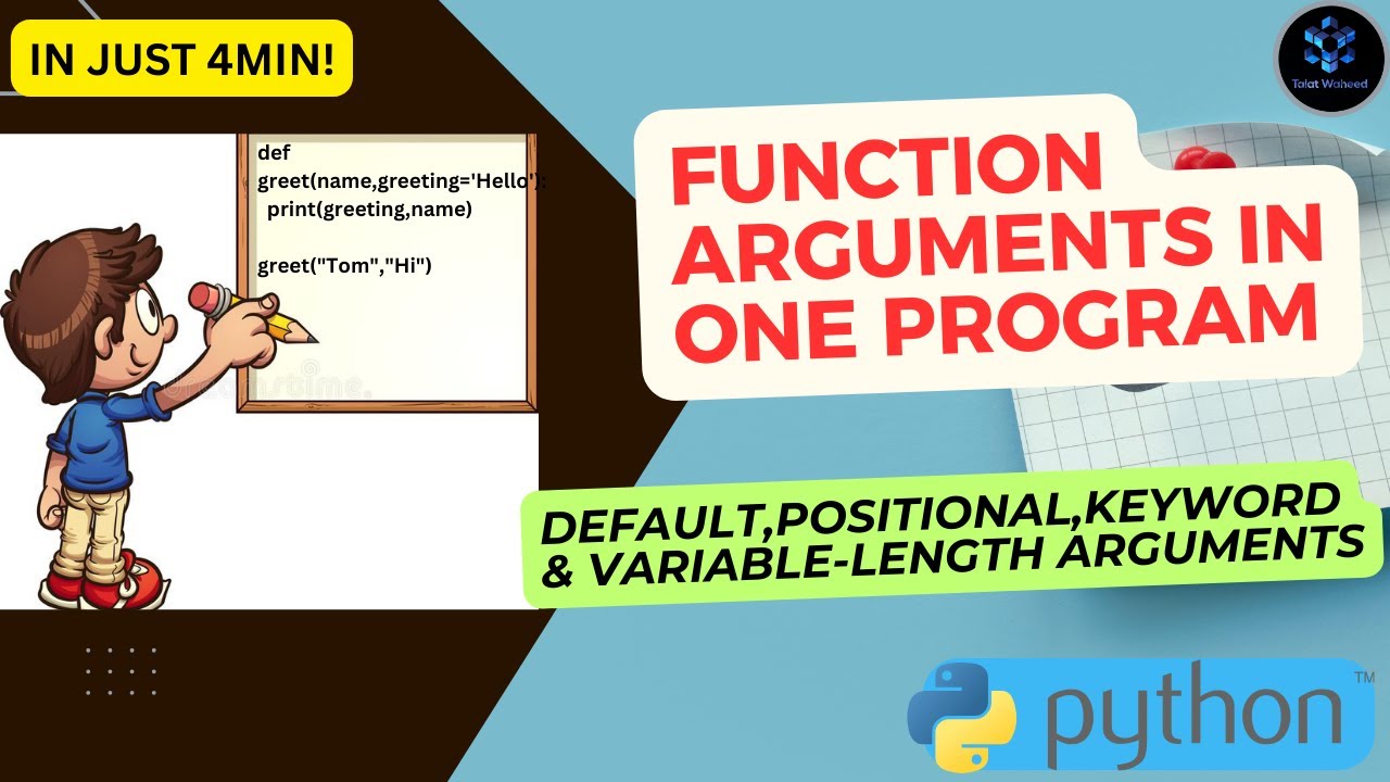 Function Arguments In Python All Arguments In One Program In Just 4 Minutes