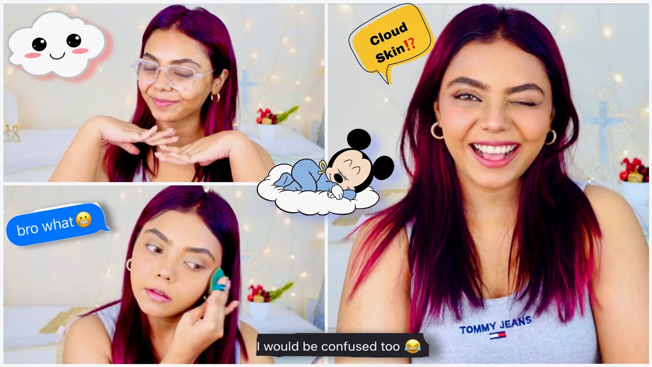 ☁️ Cloud Skin Trend⁉️☁️| Makeup Tutorial On Tan Skin Tone🤍 - YouTube