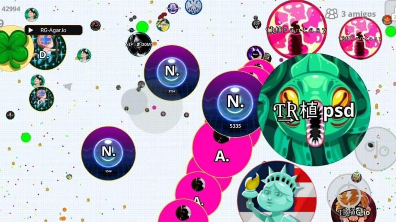 (Agario Mobile) servers takeovers 😂 - YouTube