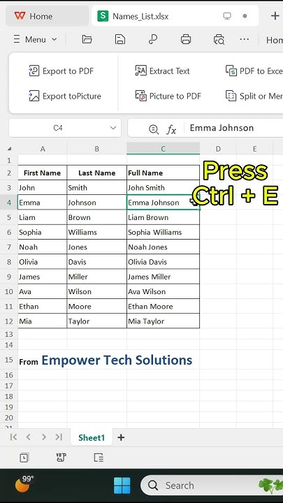 How to use Flash Fill in MS Excel | #excel #exceltips #exceltricks #exceltutorialsinhindi - YouTube