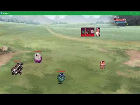 RPG Maker MZ Action Sequence 展示，四招破空氣勁 - YouTube