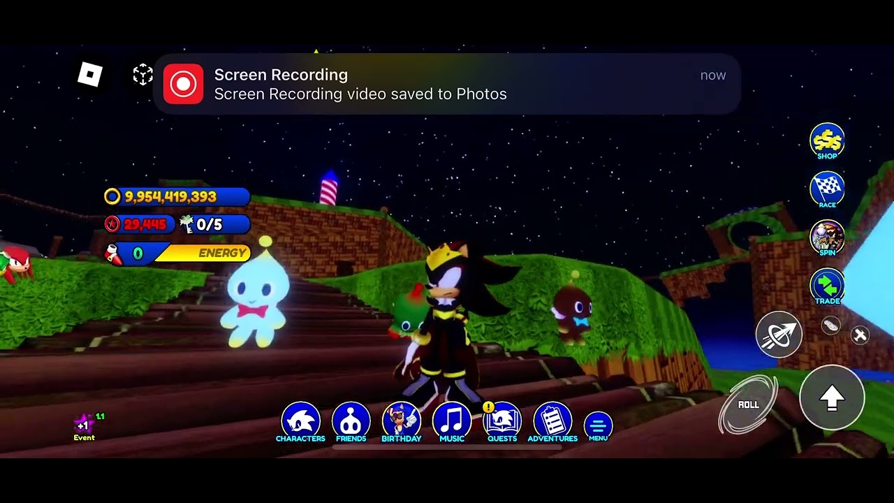 Roblox: Sonic Speed Simulator: Birthday 🥳🎂 Bash: unlocked Royal 🤴 King ...