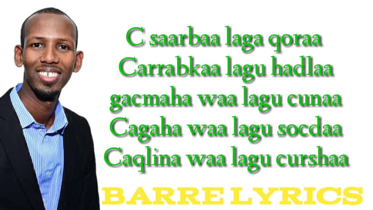 Abwaan dhicisow Gabay Lyrics - YouTube