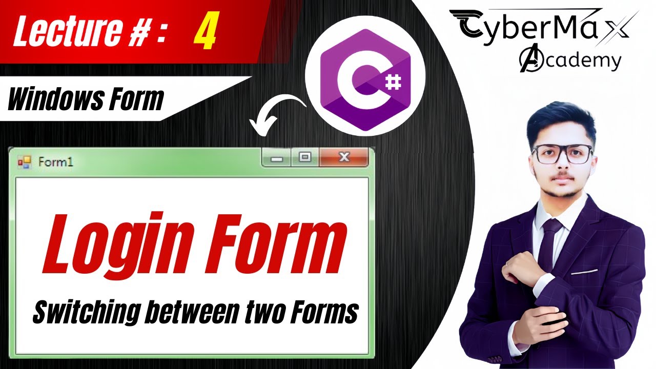 Lec 4 Login Form How To Switch In Multiple Windows Forms Lec 4 Login Form How To Switch In Multiple Windows Forms