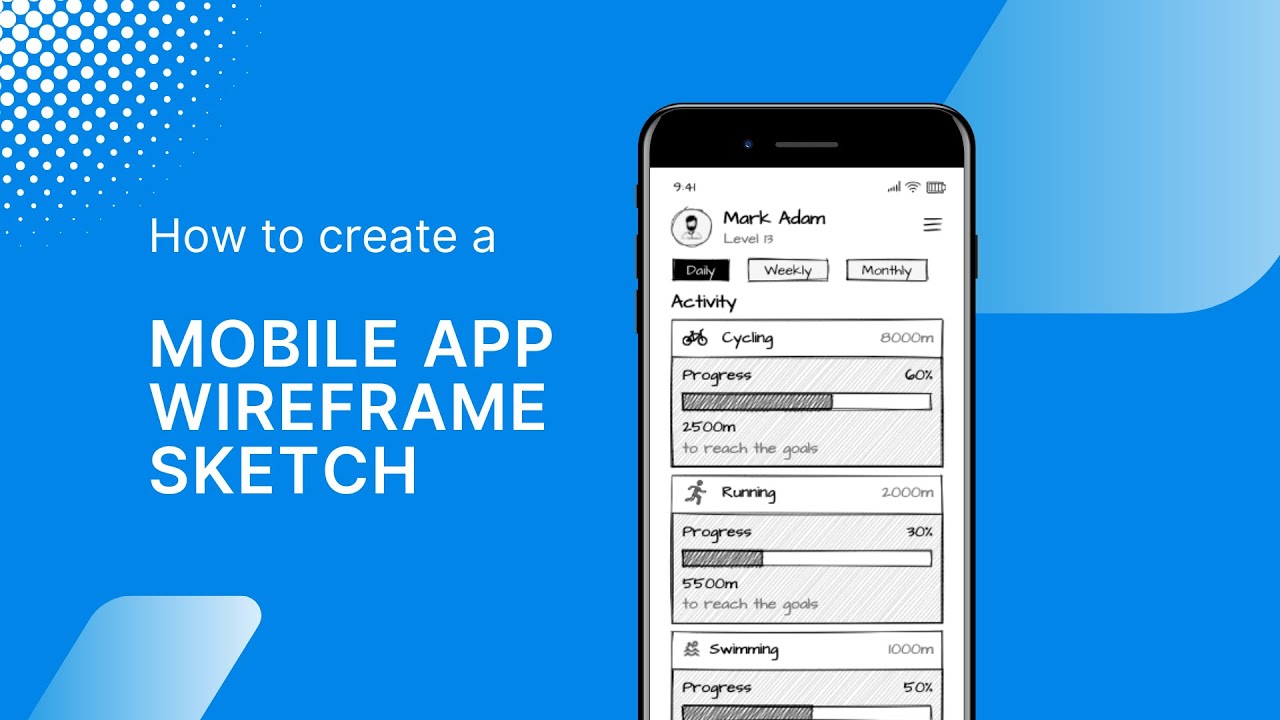 How to design a Mobile App Sketchy Wireframe? - YouTube