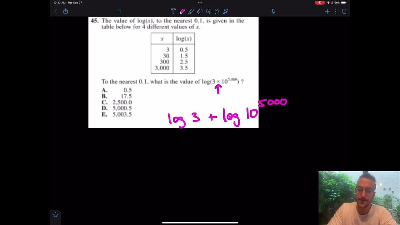 Logarithm Properties ACT MATH YouTube logarithm-properties-act-math-youtube