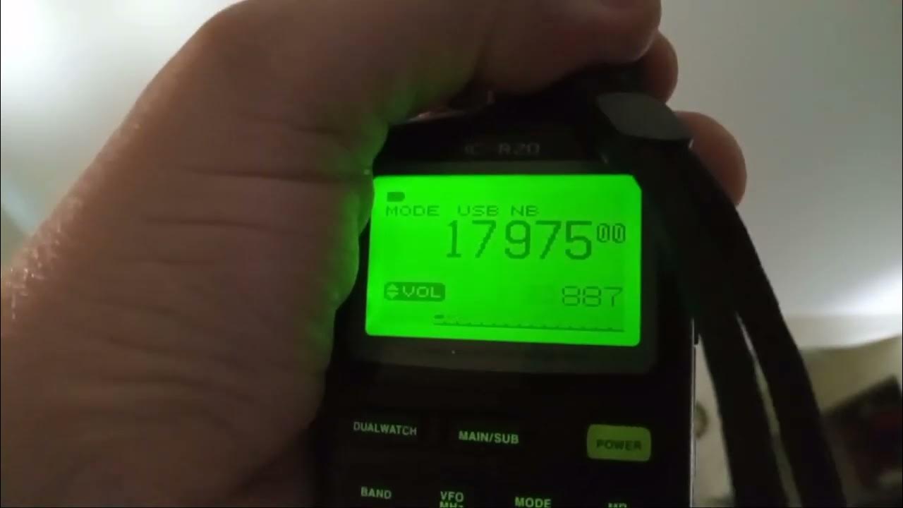 Icom R20 27mhz Scanner Antenna Cap Hat Mod Down & Dirty - YouTube