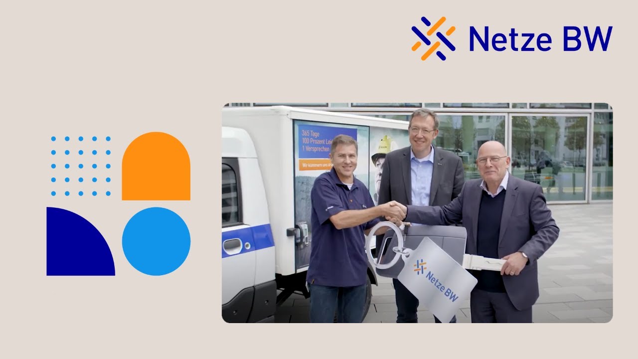 Netze BW jetzt mit 100 Elektroautos unterwegs - YouTube