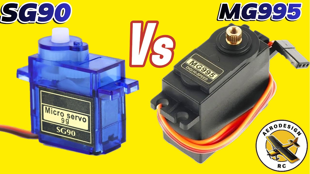 SG90 Vs MG995 servo motors - YouTube