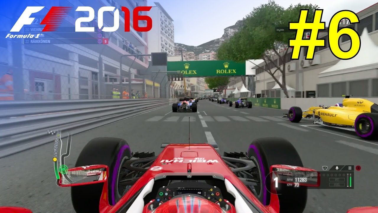 F1 2016 - Let's Make Kimi World Champion Again #6 - 100% Race 'Monaco ...