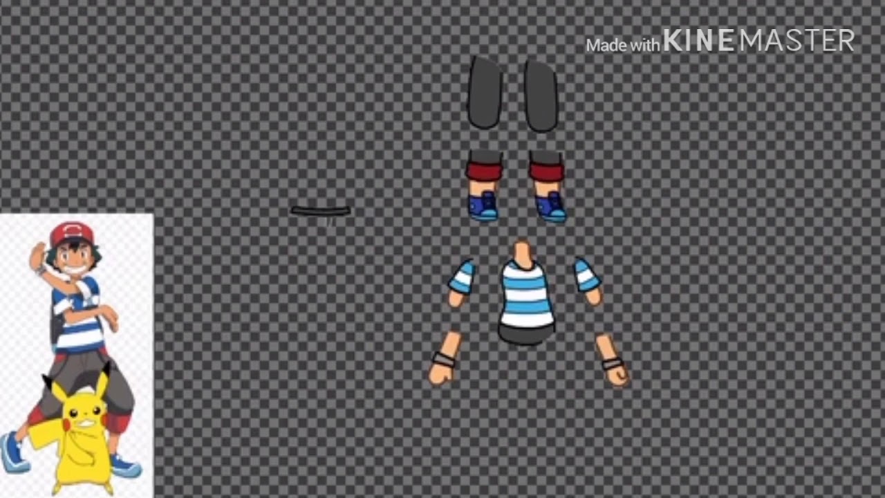 Drawing Ash from Pokémon sun and moon||Gacha life|| - YouTube
