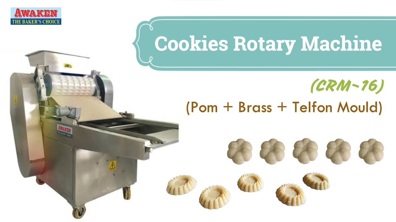 Cookie Rotary Machine (CRM-16) with Pom + Brass + Telfon Mould #cookies ...