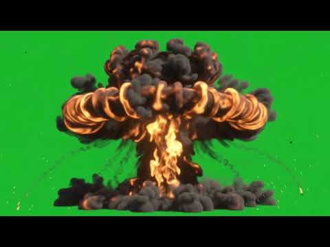 Realistic Bomb Explosion Effect - Green Screen Overlay