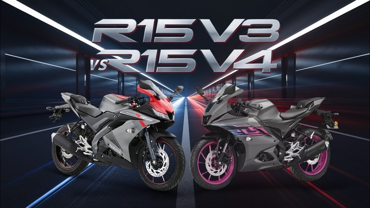"🔥 Yamaha R15 V3 vs R15 V4 ⚡ ¿Vale la pena el cambio? 🤔🏍️" - YouTube