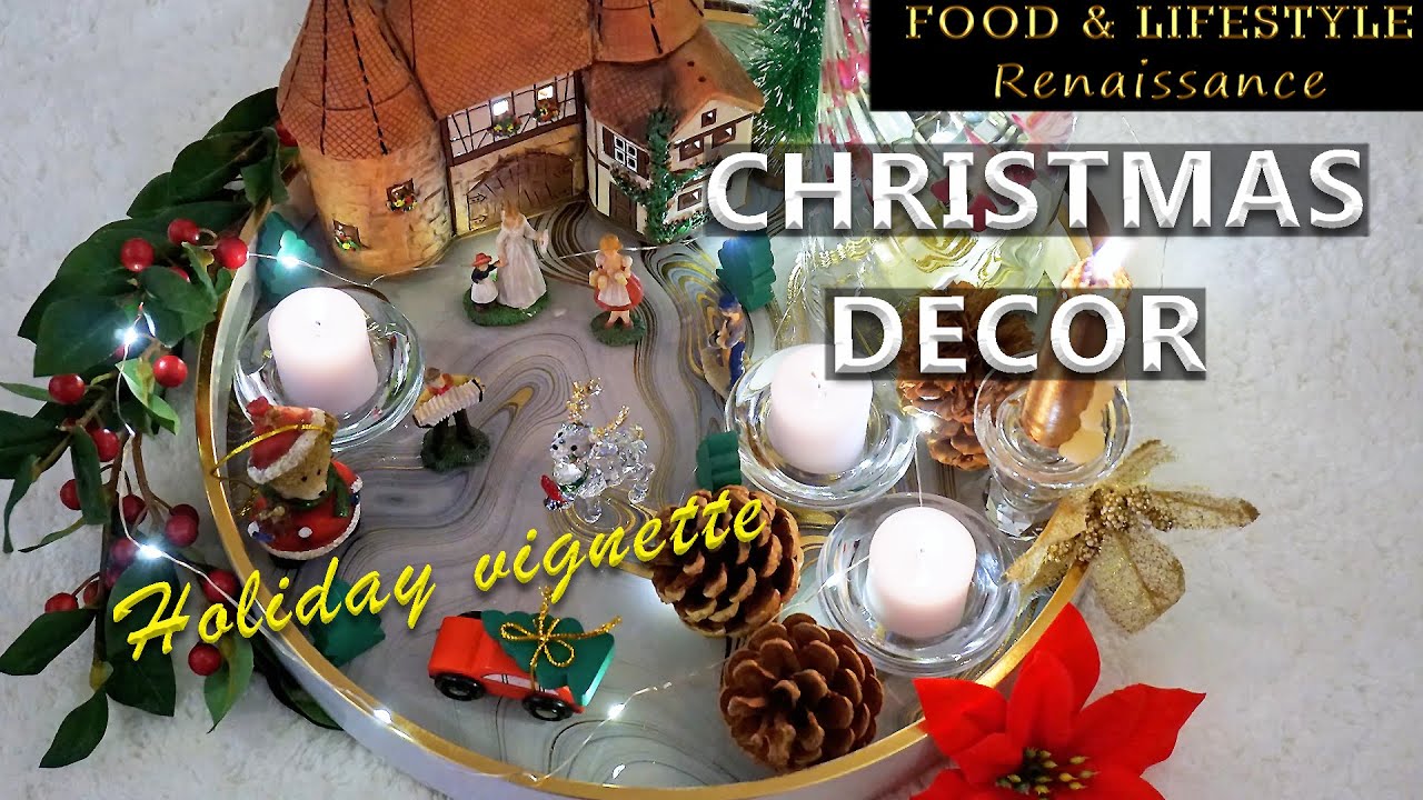 How To Style A Holiday Vignette | Easy Christmas Décor - YouTube