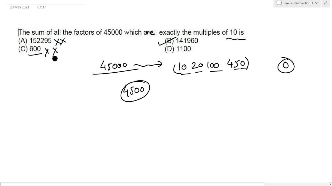The Sum Of All The Factors Of 45000 Which Area Exactly The Multiples Of the-sum-of-all-the-factors-of-45000-which-area-exactly-the-multiples-of