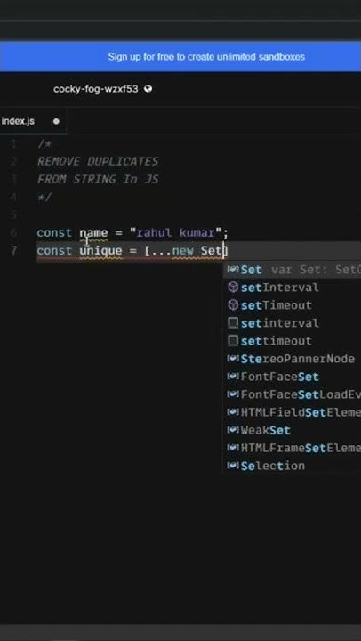 4 Remove Duplicates From String Javascript Interview Questions Series Javascript Frontend