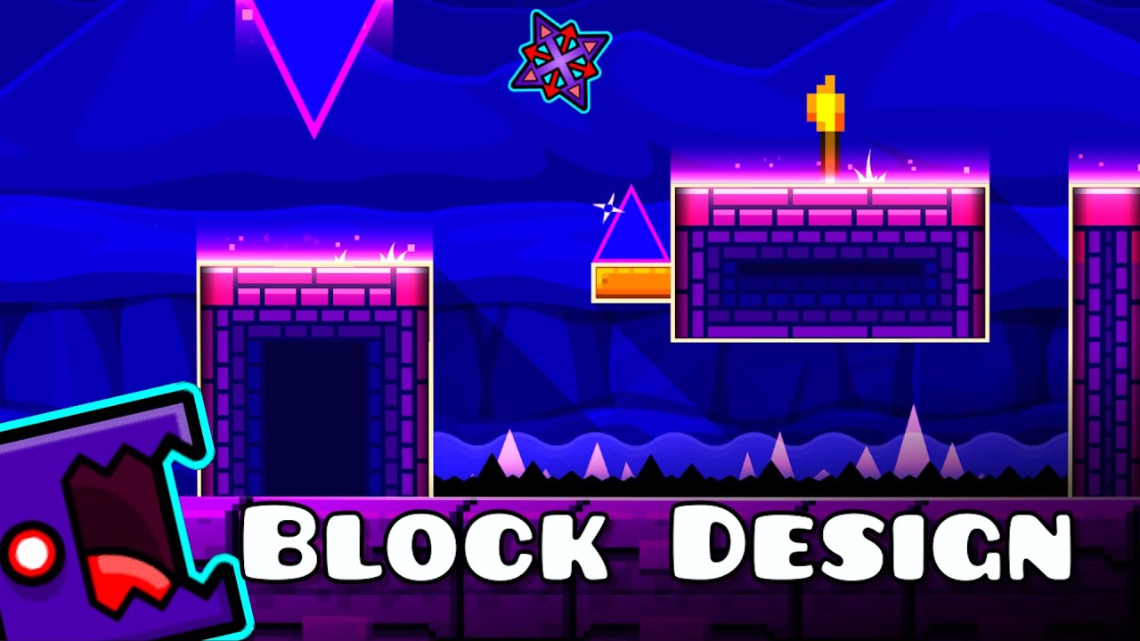 How To Make Good Block Design - Geometry Dash 2.2 Beginner Tutorial - YouTube