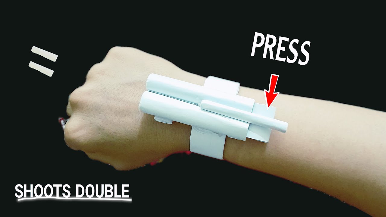 paper gun that shoots | How to make paper wrist gun that shoots paper ...