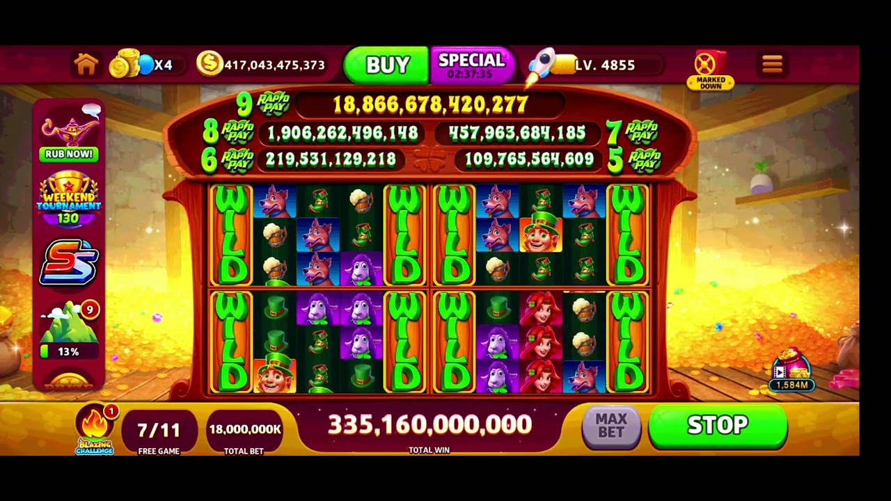 Cash frenzy golden clovers free games - YouTube