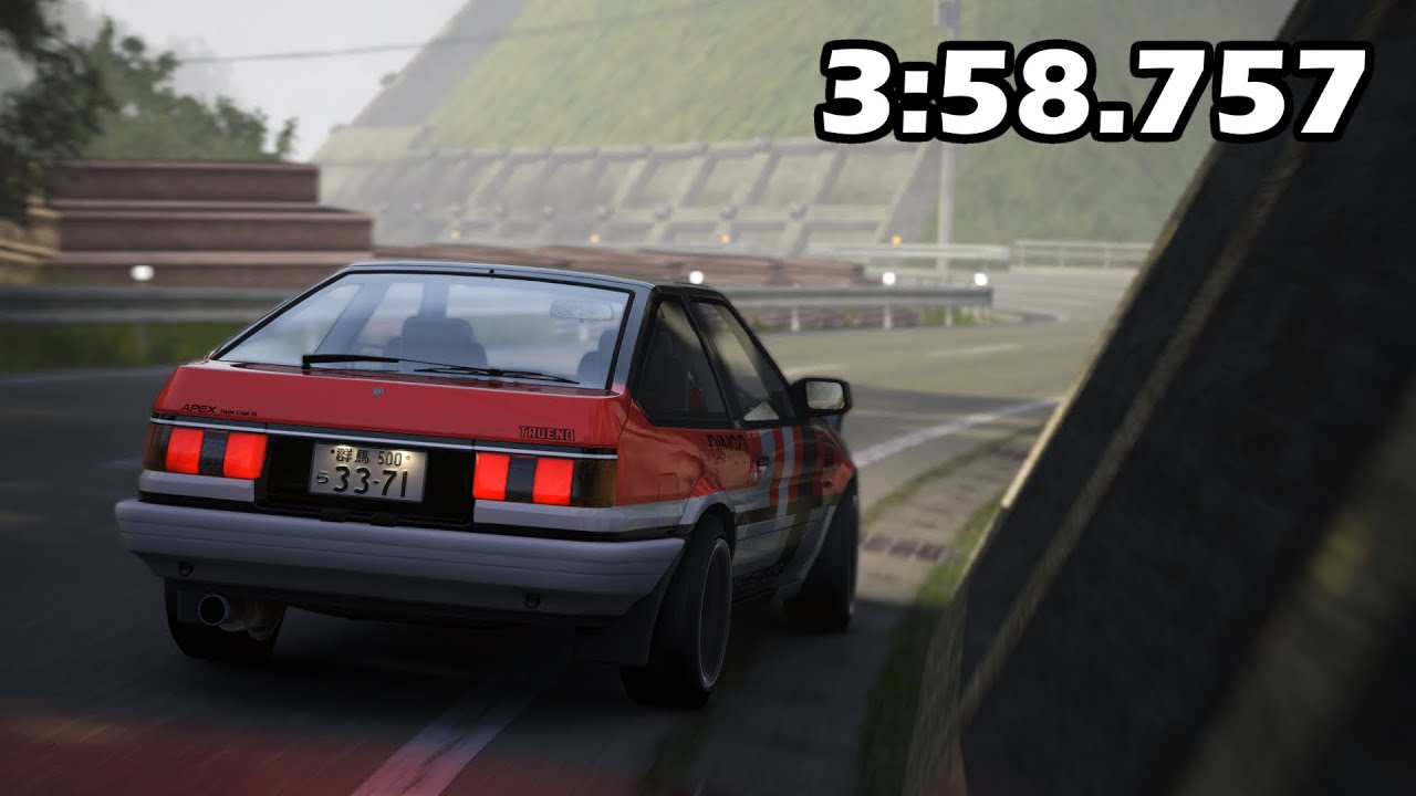 Tsuchisaka Time Attack in 3:58.757 with AE86 Tuned -- Assetto Corsa ...