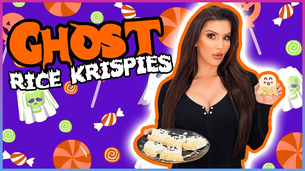 Spooky & Simple: Ghost Rice Krispies Treats for Halloween! 👻🎃 - YouTube
