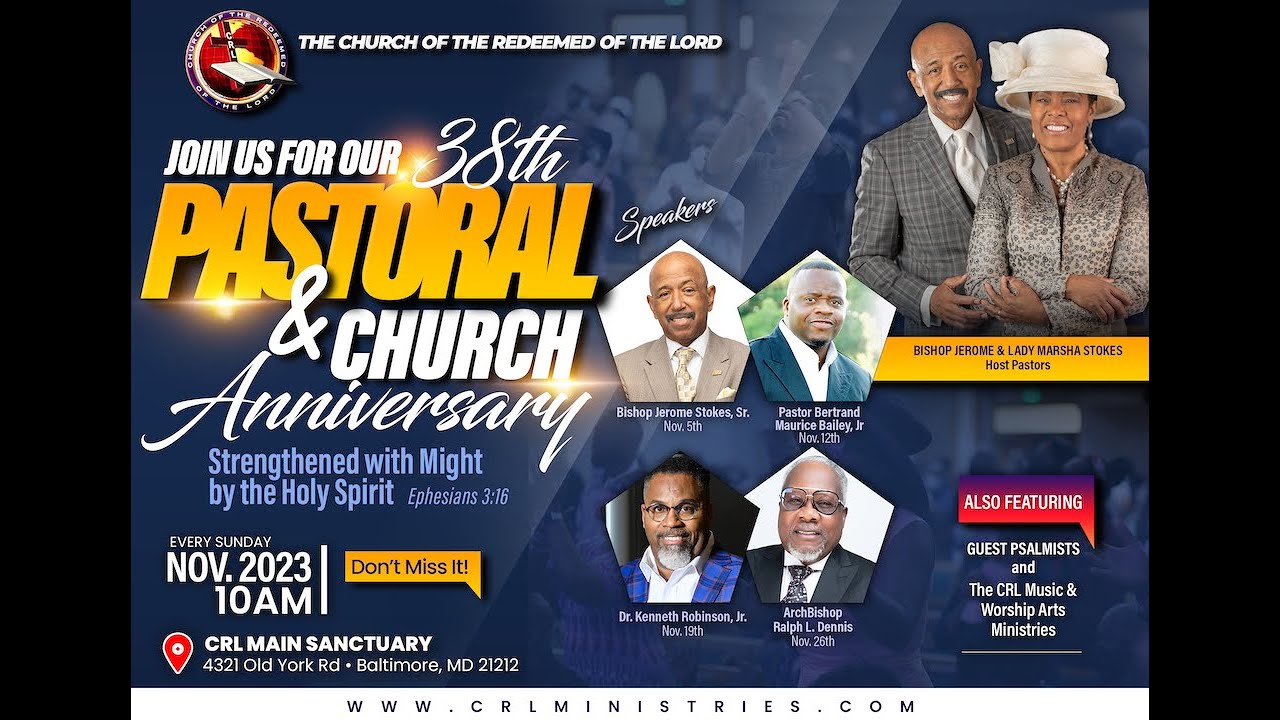 38th Pastoral & Church Anniversary - Archbishop Ralph Dennis - YouTube