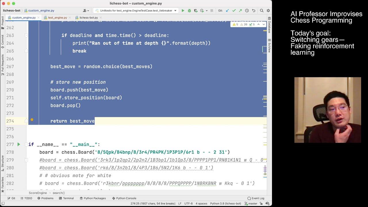 Setting up for Reinforcement Learning | AI Professor Improvises Chess ...