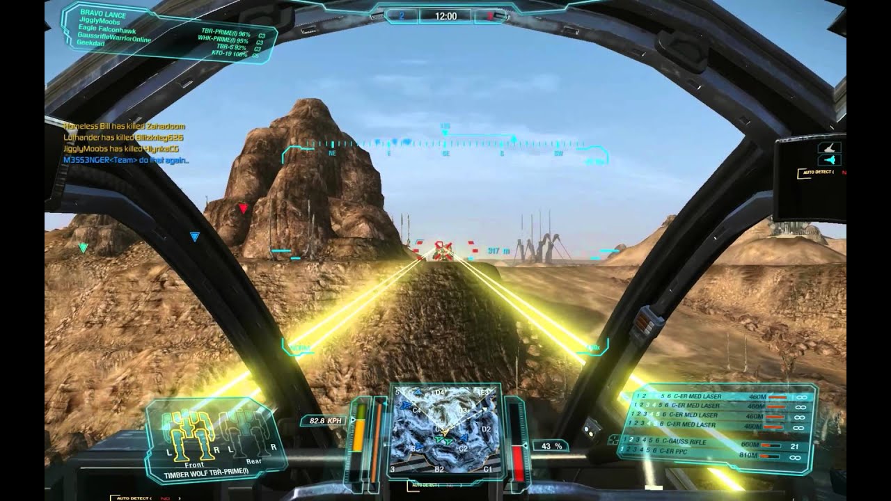 MWO - Timberwolf with Gauss, ER PPC, and 4 x ER ML - YouTube