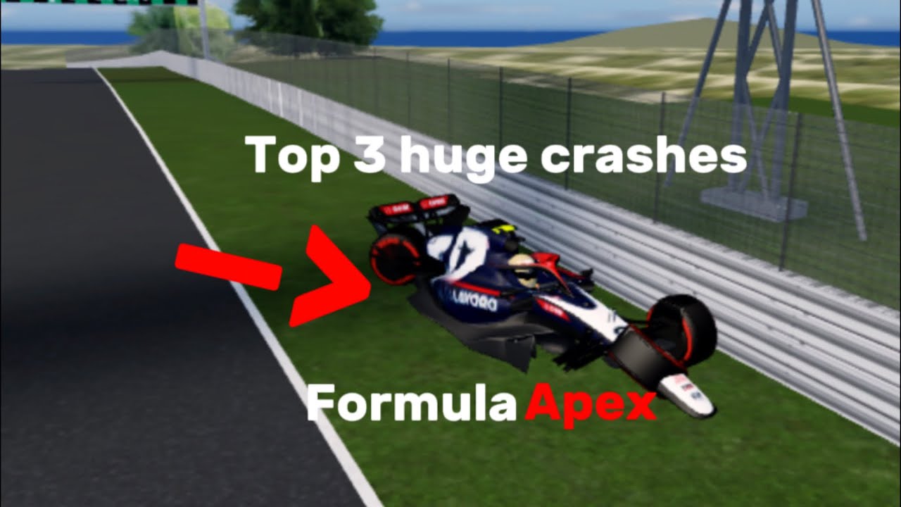 3 of the biggest crashes that happened me to in Formula Apex Roblox ...