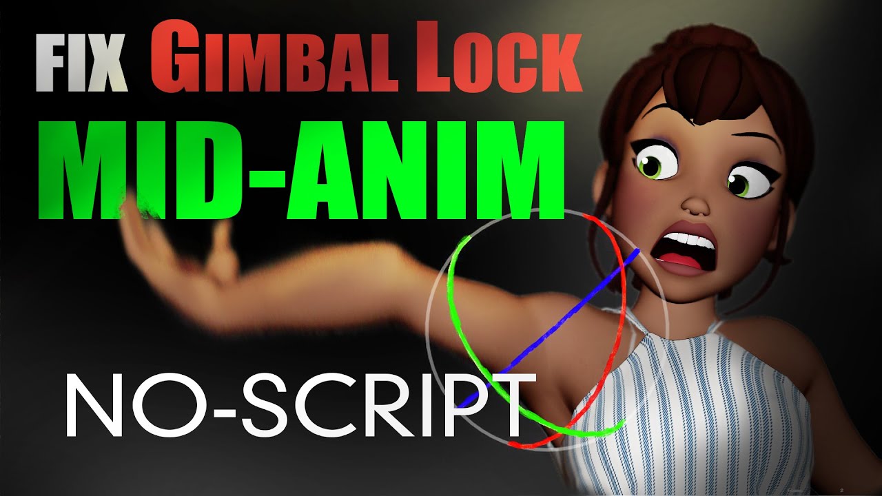 How to fix gimbal lock in Maya during animation - YouTube