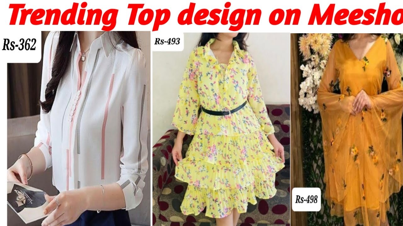 Trending Top design on Meesho/ Girl's top design / new top design ...