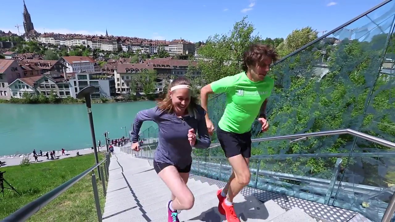 Judith Wyder und Gabriel Lombriser in Run Nau: Treppen-Training ...