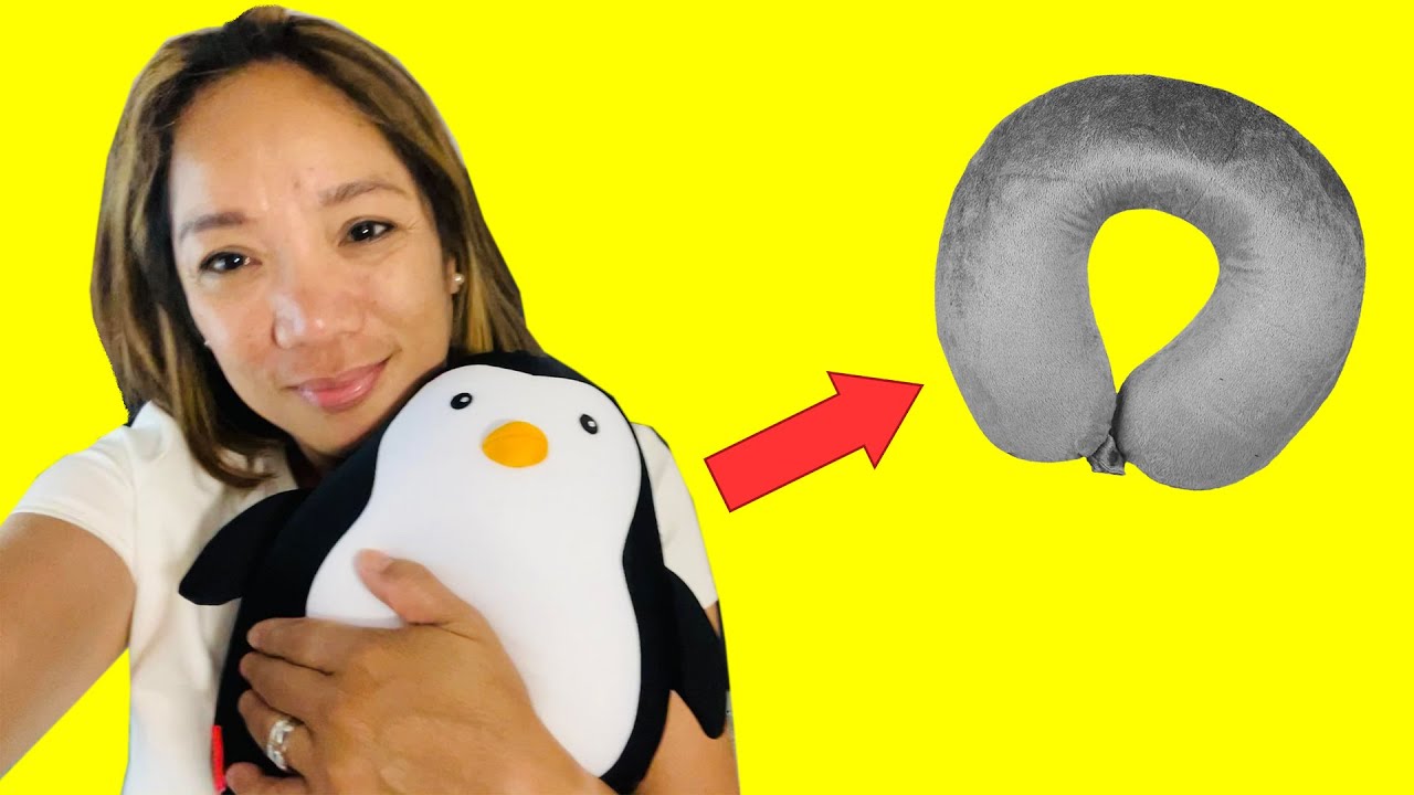 Penguin Turn Into Neck Pillow! - YouTube