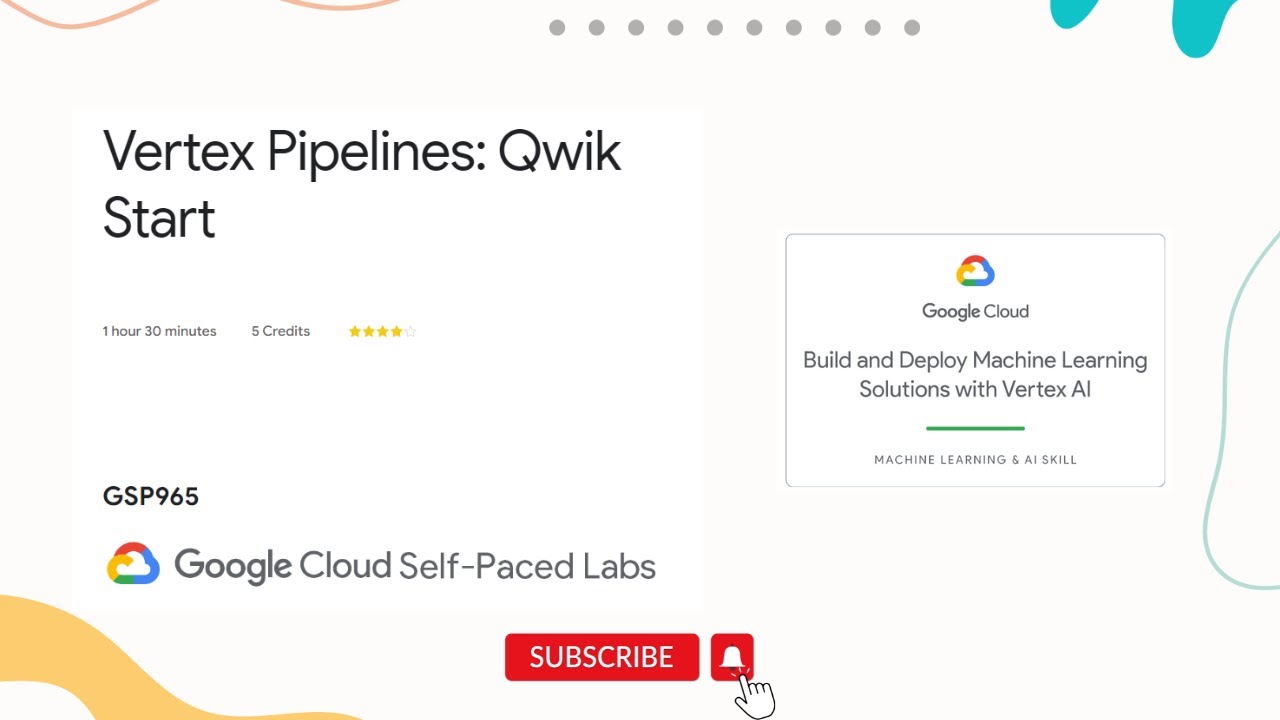 Vertex Pipelines Qwik Start Qwiklabs Gcp Ml Learning Path Youtube