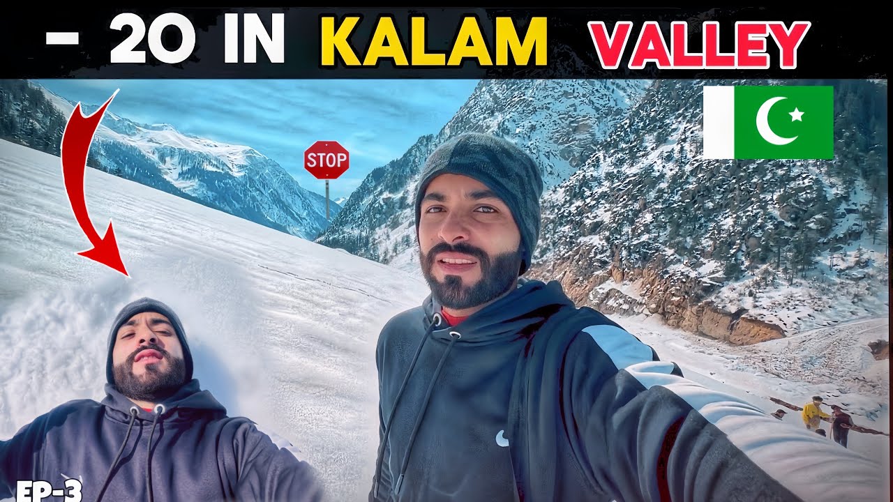 -20 temperature in kalam valley 🥶The fascinating beauty of ushu valley ...