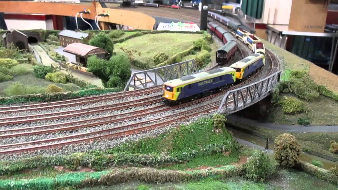 four trains - YouTube