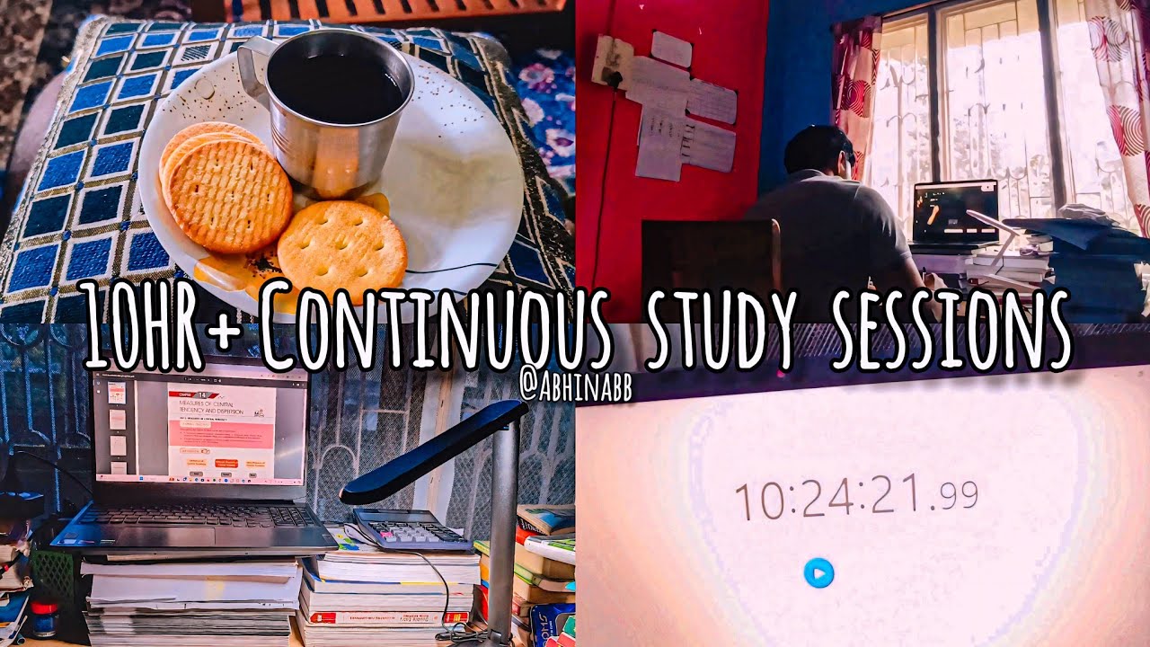 10hr+ continuous study sessions 📚 | CA preparation | Study Vlog - YouTube