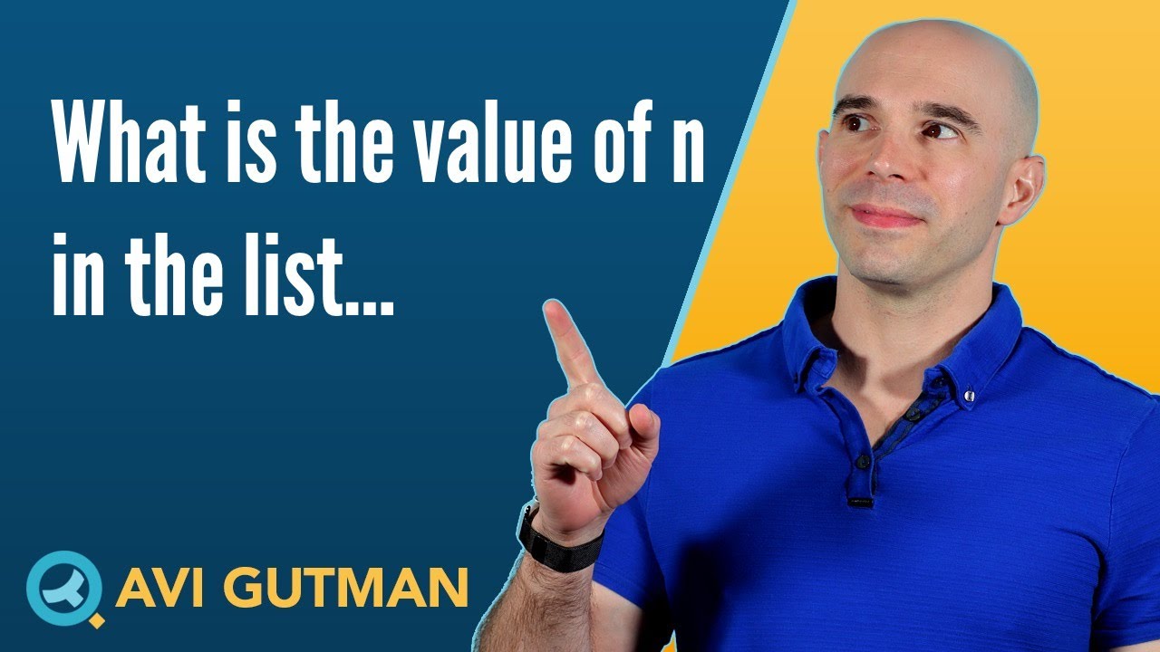 What Is The Value Of N In The List DS00172 YouTube