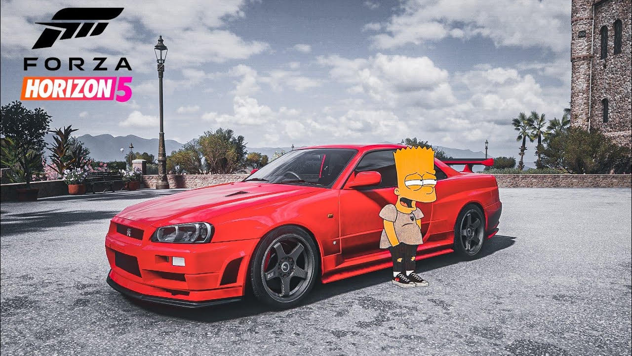 GTR R34 And The Simpson Forza horizon5 - YouTube