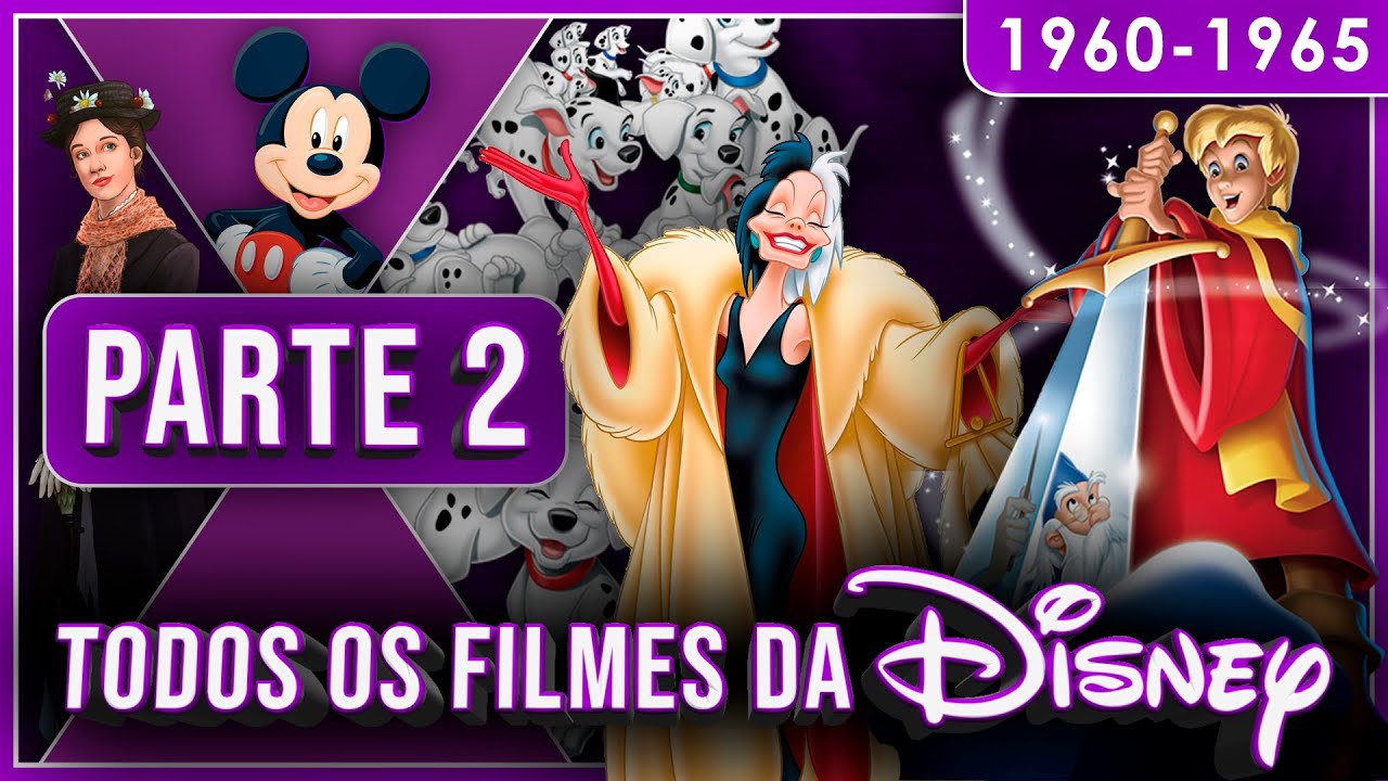 TODOS OS FILMES DA DISNEY: PARTE 2 (1960-1965) - YouTube