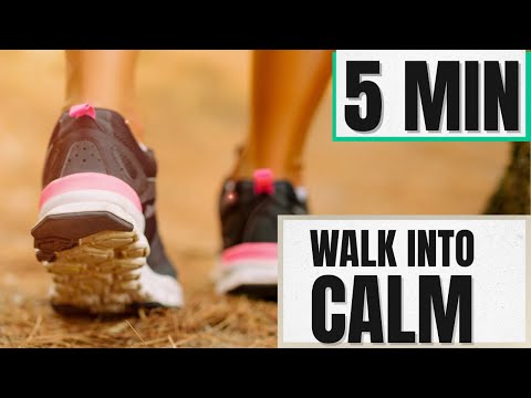 Walk Into Calm | 5-Minute Guided Walking Meditation for Stress Relief #livebettermeditation