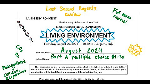 Living Environment Regents Review Videos - YouTube