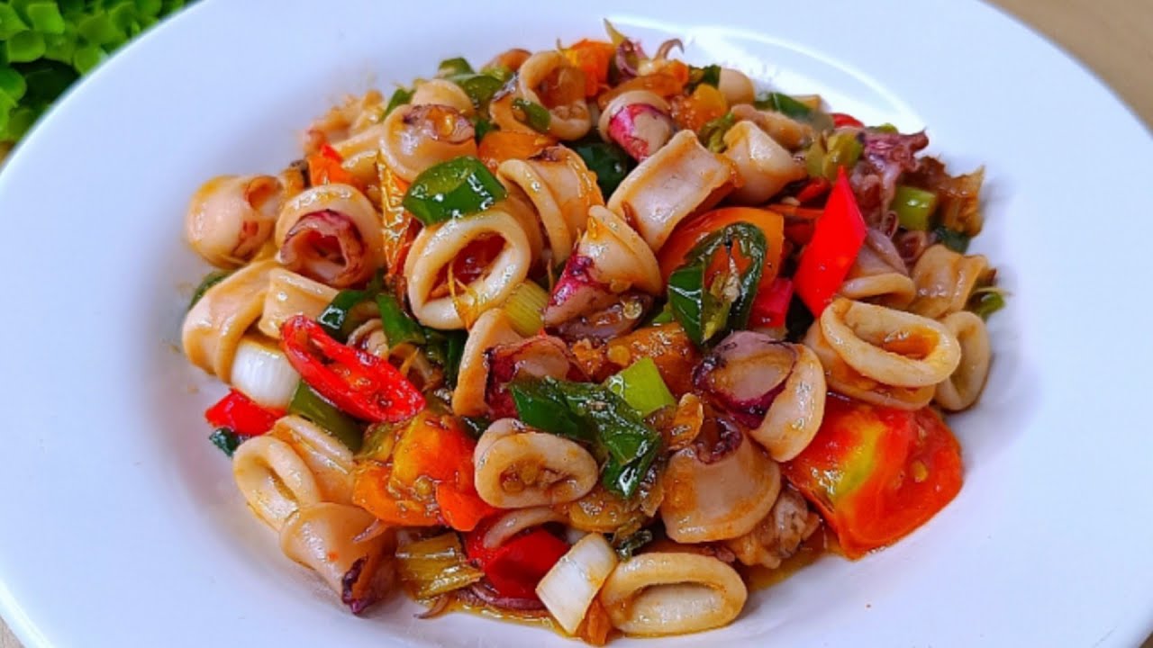 Tumis cumi simpel enak bikin nagih ‼️olahan cumi - YouTube