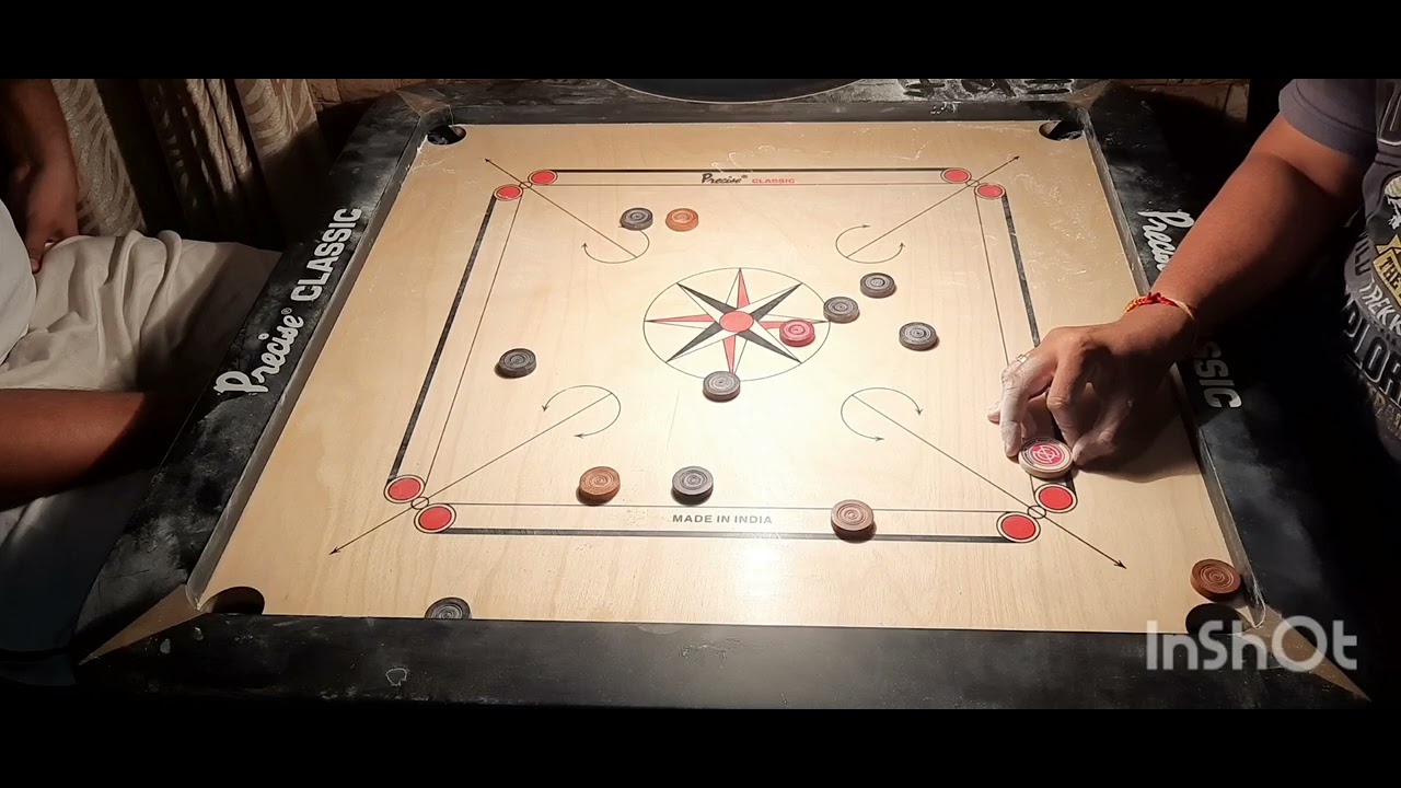 Carrom - Good release and pocketing of queen and cover # 5 - YouTube
